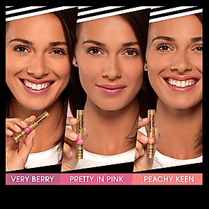 ChapStick Total Hydration Moisture Plus Tint Plus SPF, Tinted Lip Balm Collection With Natural Sunscreen In Very Berry, Pretty in Pink and Peachy Keen, 3 Tubes 0.08 oz