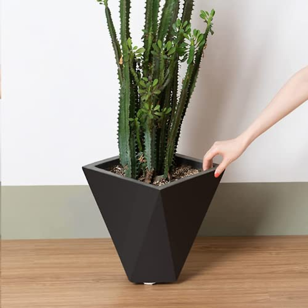 Self Adhesive Caster Wheels, Senbos Mini Swivel Wheels Stainless Steel Paste Universal Wheel 360 Degree Rotation Sticky Pulley for Bins Bottom Storage Box Furniture Trash Can (16 Pcs)