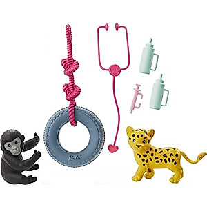 Barbie Careers Doll & Playset, Wildlife Vet Theme with Ken Doll, Furniture & Accessories