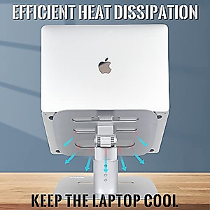 Laptop Stand for Desk ,Multi-Angle Stand with Unique Structure Design,More Stability, Adjustable Notebook Stand for Laptop up to 17 inches,Compatible for MacBook Pro/Air, Surface Laptop, etc.