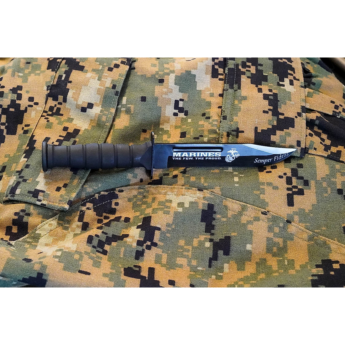 Miniature USMC Fighting Knife Letter Opener - Functional Marine Corps Desk Accessory - Marine Corps Gifts - Disabled USMC Vet Owned SMALL Business