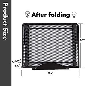 Youdepot Computer Stand,Laptop Stand for Desk Mesh Ventilated Adjustable Laptop Stand for Laptop / iPad / Tablet and More (Black)