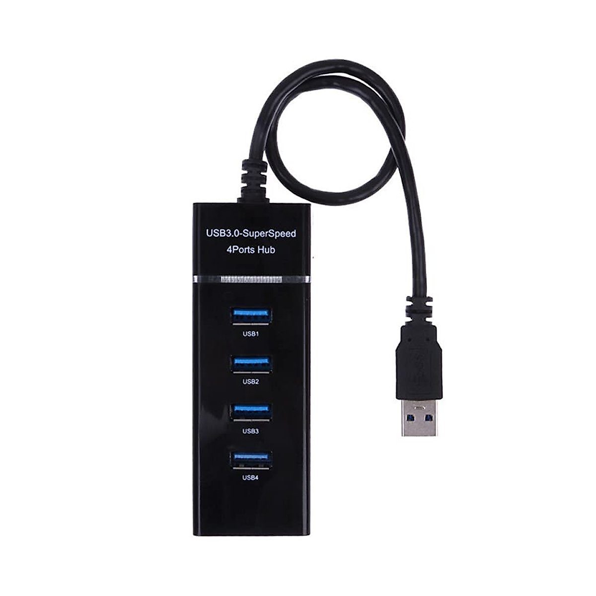 YDC 4 Port USB 3.0 Multi High Speed HUB Splitter Expansion Desktop PC Laptop Adapter Compatible with PC Max OS and Linux