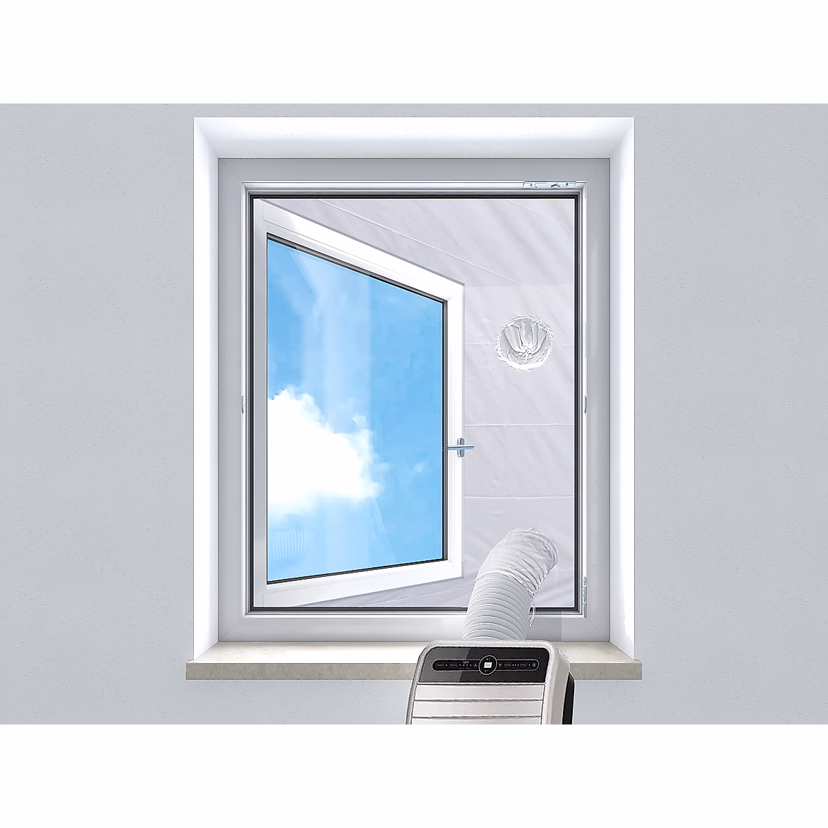 HOOMEE 118" Window Seal with Tube for Portable Air Conditioner, Work with Mobile Air Conditioning (300 CM)