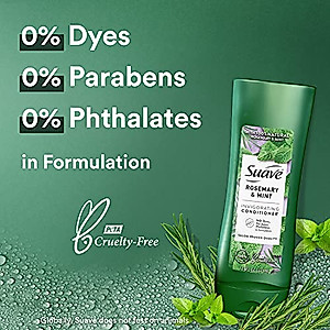 Suave Conditioner Revitalizing Rosemary + Mint Paraben Free Hair 12.6 oz