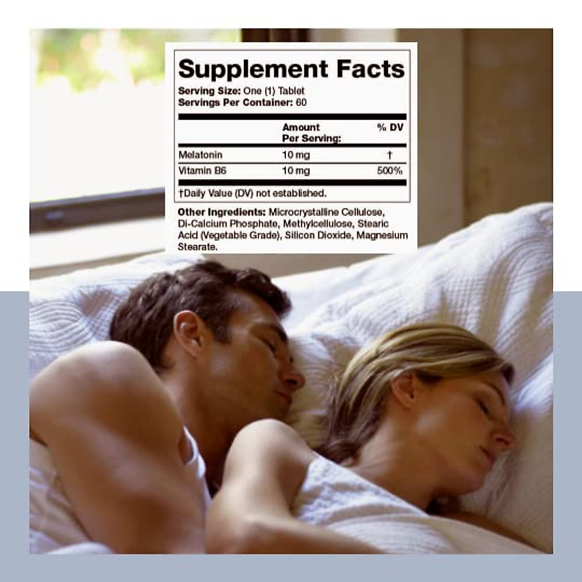 Olympian Labs Melatonin 10mg Time Release with Vitamin B6 - Maximum Strength Tablets - Drug-Free, Supports Restful Sleep, Nighttime Sleep Aid - 60 Vegan Tablets (60 Servings)