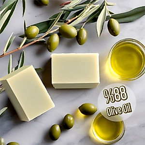 Olive Oil Soap Bar - Handmade 100% Pure Natural & Vegan (5 Bars)