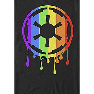 Star Wars Men's Warner Bros Spew Premium Soft Hand Solid Tee, Black, small