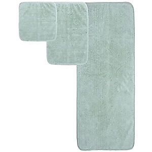 POLYTE Oversize, 60 x 30 in., Quick Dry Lint Free Microfiber Bath Towel Set, 6 Piece (Green)