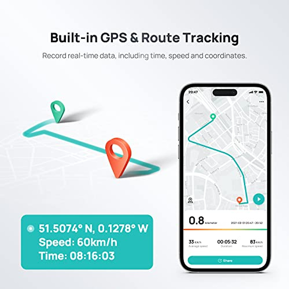 70mai True 2.7K 1944P Ultra Full HD with Optional Rear Dash Cam Pro Plus+ A500S, Sony IMX335,Built in WiFi GPS Smart Dash Camera for Cars, ADAS,2'' IPS LCD Screen, 140° FOV, WDR, Night Vision