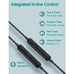 DUKABEL USB PC Earbuds, USB Gaming Earbuds with Mic for PC/PS4/PS5, Black Noise canceling Wired Headphones with Remote for Music, Video Calls, Broadcasting, Work