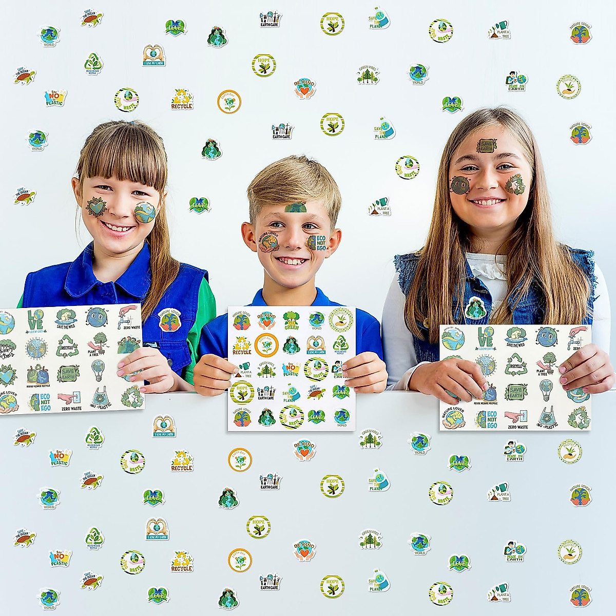 Jetec 700 Pcs Red Ribbon Week Tattoos Drug Free Stickers Set, Include 200 Pcs Red Ribbon Awareness Tattoos Temporary Tattoo 500 Pcs Say No to Drugs Sticker for School Event Anti Drug Campaign Support