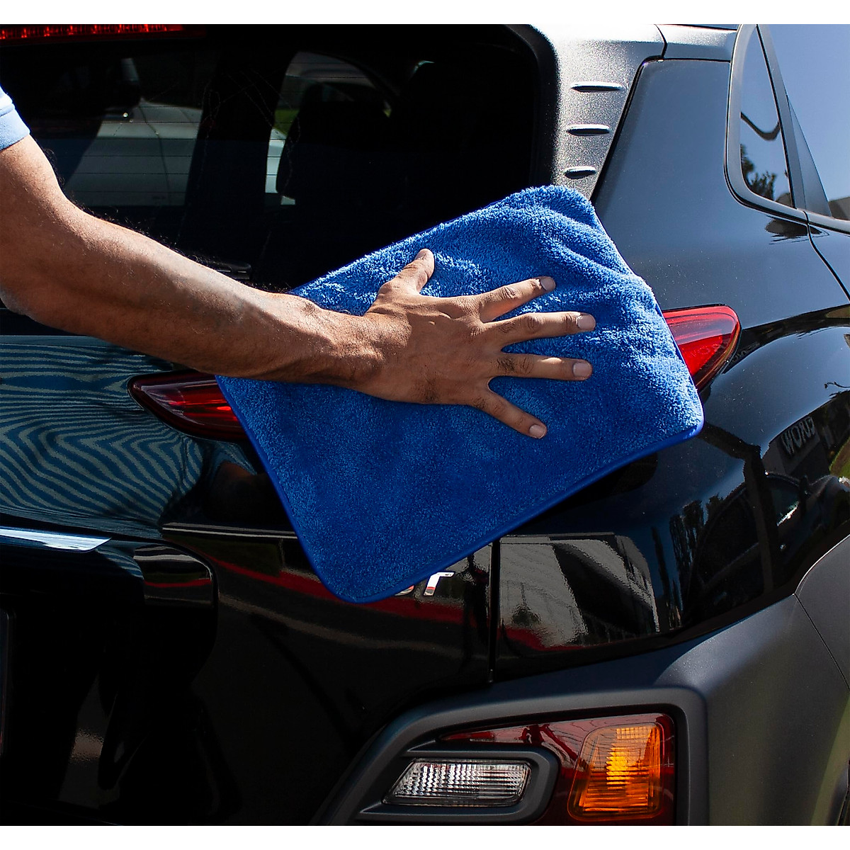 Eurow Double Density Microfiber Soft Fluffy Absorbent Shag Towels Scratchless Cleaning Drying Detailing 700GSM 12 X 16 Inches 10 Pack