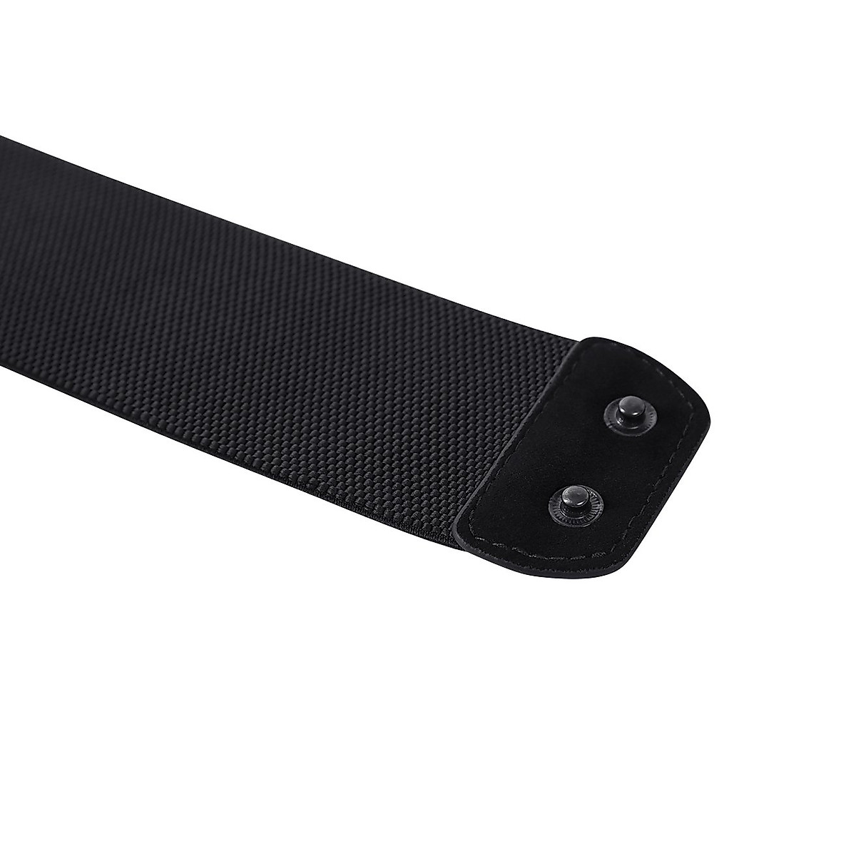 MUXXN Ladies Classy Plus Elastic Wasit Belts for Dress (Black L)