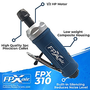 FPXAIR 1/4" Straight Die Grinder: FPX-310, Grinders, Pneumatic Automotive Tools