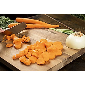 BLACKSTONE 5595 Solid Acacia Wood Griddle Cutting Board with Feet (17 x 12”)- Large and Lightweight, Premium Durable Quality to Chop Vegetables for Indoor, Outdoor, Kitchen, Easy to Clean (Rectangle)