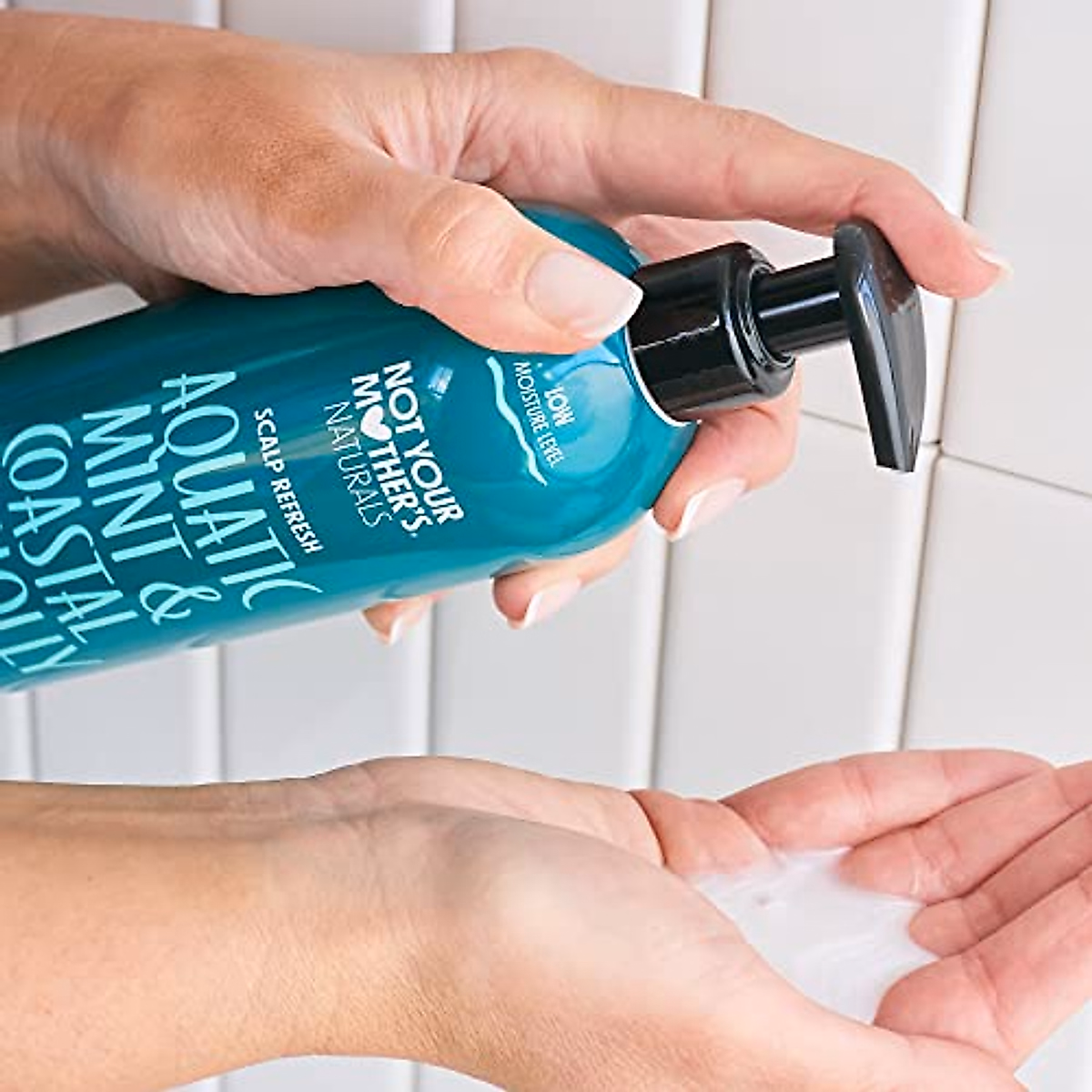 Not Your Mother's Naturals Scalp Refresh Shampoo and Conditioner Set - 98% Naturally Derived Ingredients, Sulfate-Free Shampoo and Conditioner for All Hair Types (Aquatic Mint & Sea Holly)