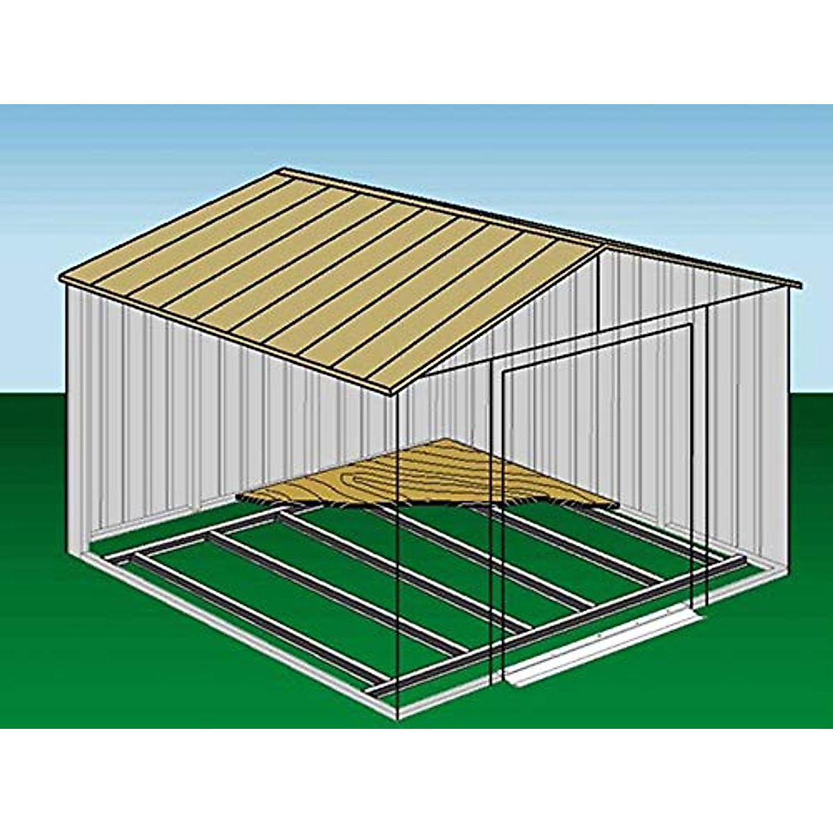 Arrow Sheds FB1014 Floor Frame Kit for 10'x11', 10'x12', 10'x13' & 10'x14' Arrow Sheds