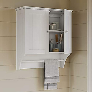 RiverRidge Ashland Two-Door, White Wall Cabinet