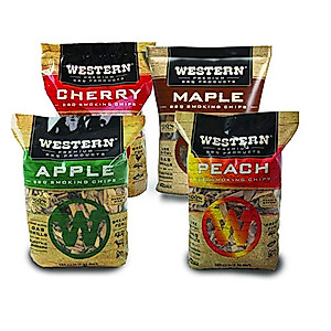 WESTERN 80485 BBQ Smoking Chips, 4 pack