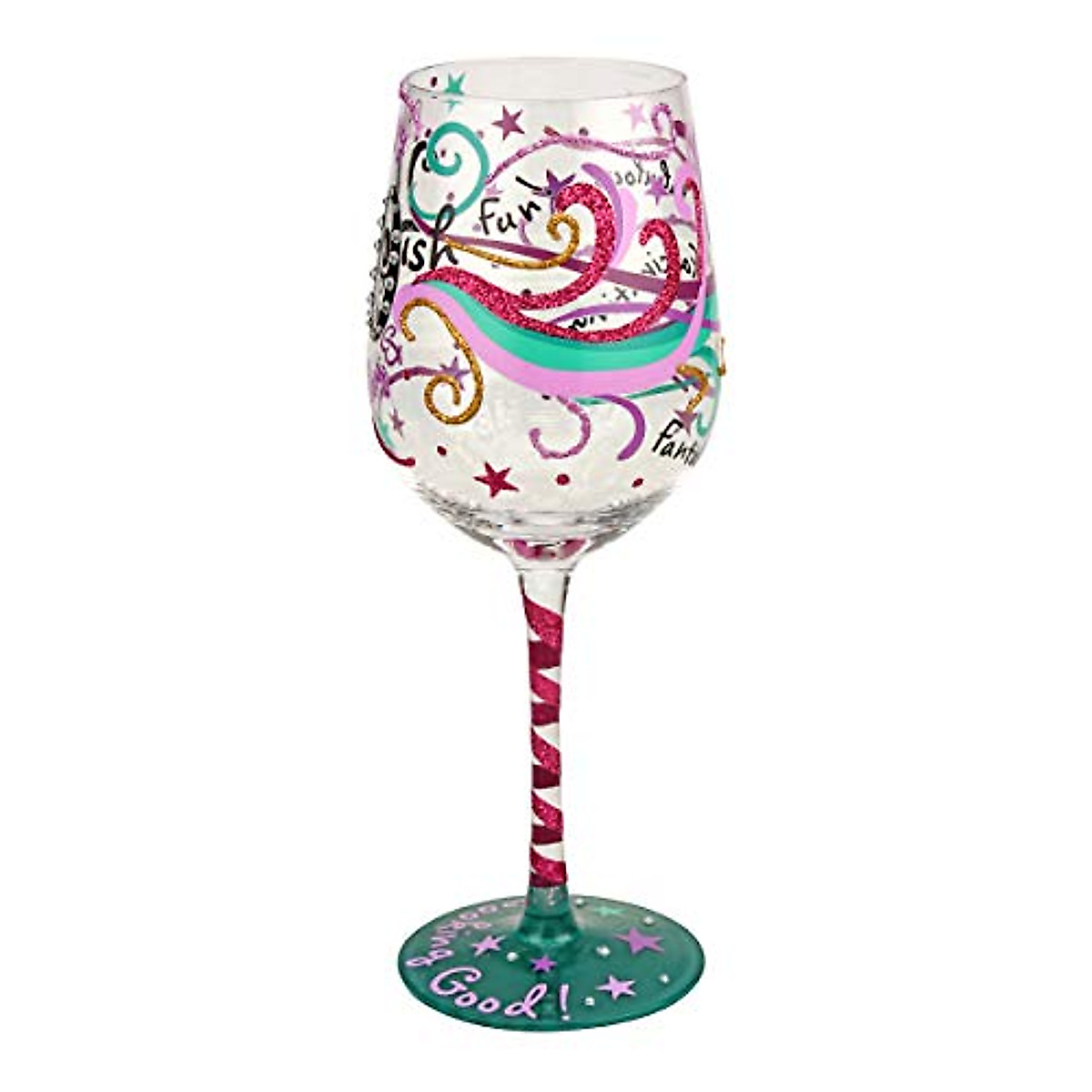 Top Shelf 40-ish Birthday Novelty Wine Glass