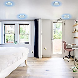 Herdio 6.5 inch 640 Watts Ceiling Speakers 2 Way Flush Mount Passive Perfect for Office,Kitchen,Living Room,Bathroom(4 Speakers)