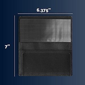 Eric Scott Checkbook Cover for Men and Women, Durable Premium Fabric USA Checkbook Cover for Personal Checkbook with Register and 6 Card/Photo Slots (American Flag)