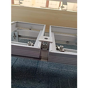 CMYYANGLIN Solar Panel Mounting Bracket Roof Mount Clamps Adjustable Mid Clamp for Securing 30mm-45mm Thick Solar Panels to Rails Pack of 6