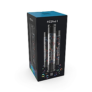 Fizzpod Sparkling Water Maker Soda Maker Infused Fruits Soda Maker Machine for Carbonating with 1L Carbonating Bottle, Seltzer Fizzy Water Maker, Includes 3 x 1l Carbonating Bottle Compatible with 60L