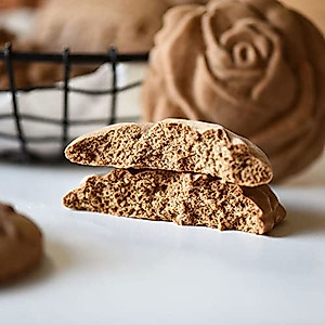 Wooden Cookie Molds, Wooden Cookie Biscuit Mold Baking Cookie Mold Wooden Carved Mold Cookie Cutter Embossing Mold, DIY Shapes Cookie Stamp,Gingerbread Mold,Pine Cone Mold (Rose)