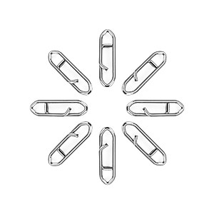 EOMTUR Tactical Anglers Power Clips Quick Fishing Snaps and Clips Stainless Steel Decoy Longline Clips Easy Change Lure Snap, 50 Pcs, 3 Sizes (Medium)