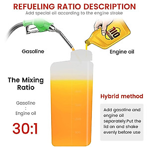 DC HOUSE 52CC 1800W Gas Powered Earth Auger Post Hole Digger, with 2 Drill Bits 6" 10" and 3 Extension Rods 8" 12" 20", Mixing Ratio 30:1, for Farmland Garden and Planting, EPA Certified