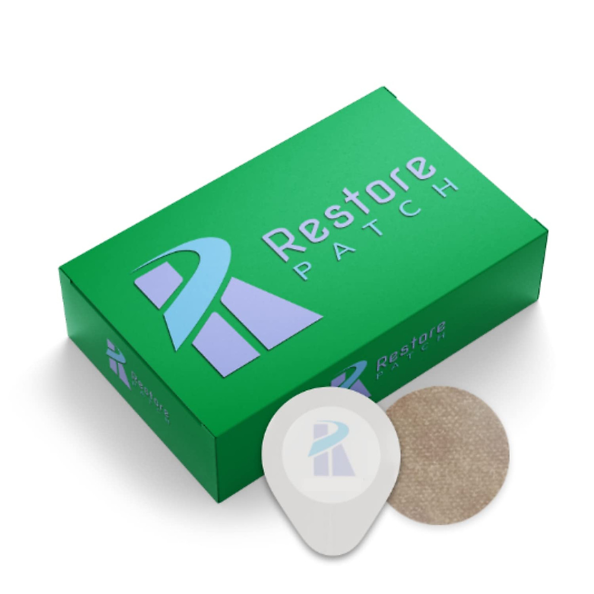 Restore Patch Relaxing Patches - 10 Day Supply Stress Relief Topical - Hypoallergenic, Chemical-Free Calming Bio-Frequency Patches - All Natural Relaxation for The Whole Body (4 Patches)