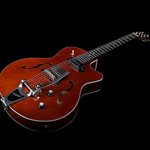 Godin 6 String Electric Guitars, Right Hand, Havana Brown, Hollow-Body (050963)