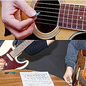 AUGSHY 300 Pcs Guitar Picks Sampler Value Pack Includes Thin Medium & Heavy Gauges