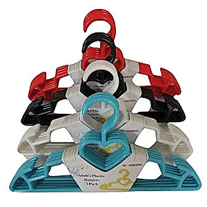 STL International Inc. Adult's Plastic Hangers (5-Pack) (Blue)