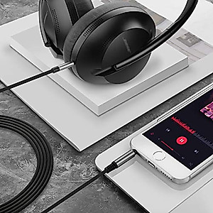 GEEKRIA Audio Cable Compatible with Bose QuietComfort SE QCSE QC45 QuietComfort35 II QC35 QC25 700ANC NC700 Cable, 2.5mm Replacement Stereo Cord (4 ft / 1.2 m)