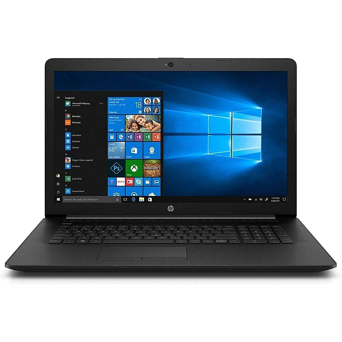 HP 17.3" HD+ Premium Laptop: AMD Ryzen 5 4500U, 12GB DDR4 RAM, 256GB SSD, DVDRW, AMD Radeon Graphics, 802.11ac WiFi, Bluetooth 4.2, Windows 10, 17.3" HD+ Display