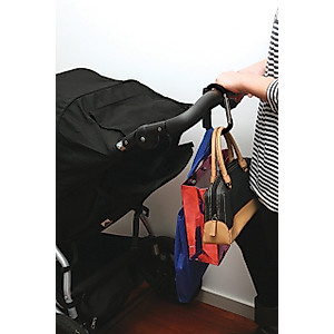 Dreambaby Stroller Carabiner Hook - 2Pack - Stroller Clip Organizer for Purse Shipping Grocery Bag