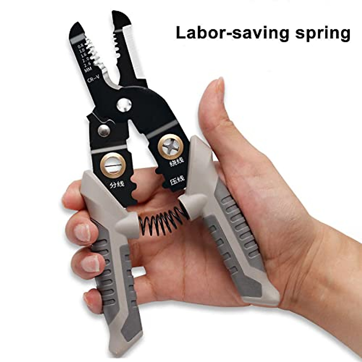 WMGoods Wire Stripper Wire Stripper Tools Professional Wire Stripper Wire Cutter, Wire Press Wiring Tools and Multi-Function Hand Tools, Wire Stripper, Multi-Function Wire Stripper