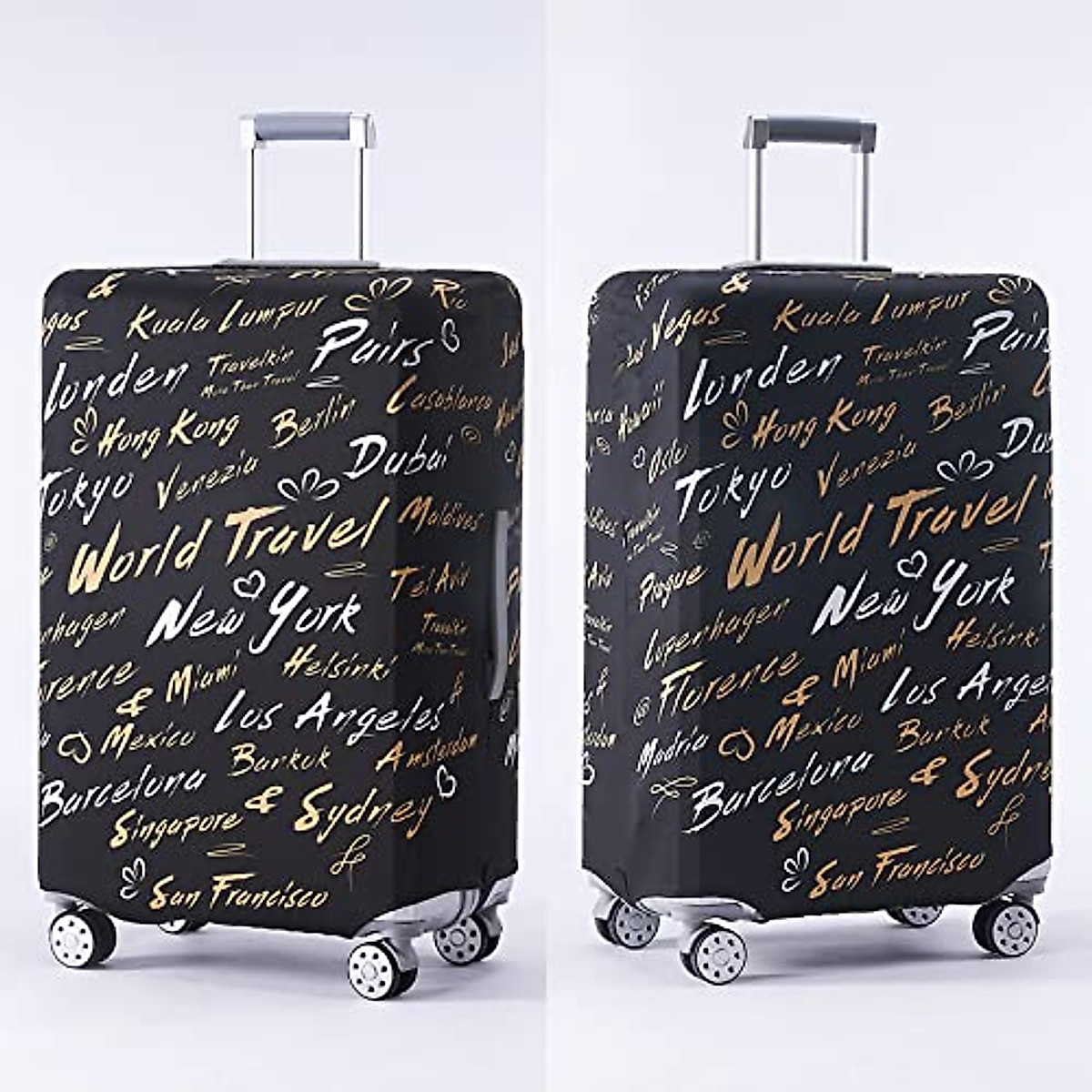 TRAVEL KIN Luggage Covers For Suitcase Tsa Approved,Suitcase Cover Protector Fit 18-32 Inch Luggage