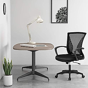 Vnewone Ergonomic Office Chair Desk Computer Mesh Executive Task Rolling Gaming Swivel Modern Adjustable with Mid Back Lumbar Support Armrest for Home Women Men, Black