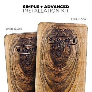 DesignSkinz Light Knotted Woodgrain Protective Vinyl Decal Wrap Skin Cover Compatible with The Samsung Galaxy S20 (Screen Trim & Back Glass Skin)