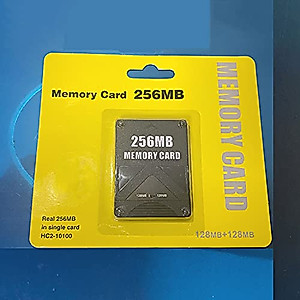 TPFOON 256MB Memory Card for Playstation 2, High Speed Game Memory Card Compatible with PS2