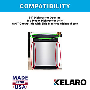Kelaro EZ Dishwasher Mounting Bracket Kit for Granite and Quartz Countertops (25 Pack) W10426979