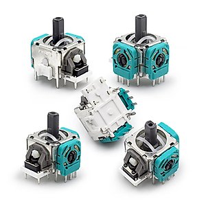 3D Analog Joystick Replacement, Controller Joysticks Compatible for Sony PlayStation 5 Game Controller Potentiometer Thumb Switch Controller Joypad Gamepad Sensor Module Axis Replacement