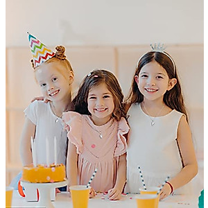 Lanqueen BFF Necklace for 2 Friendship Necklace Best Friend Necklaces for 2 Girls Best Friend Friendship Gifts for Women Friends Bestie Necklaces Crystal Heart Broken Necklace, Chain 18"