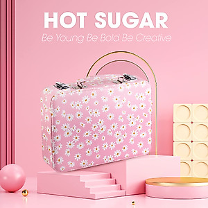 Hot Sugar All in One Beginner Makeup Kit for Teen Girls 10-12, Cosmetic Gift Set for Birthday or Christmas (PINK DAISY)