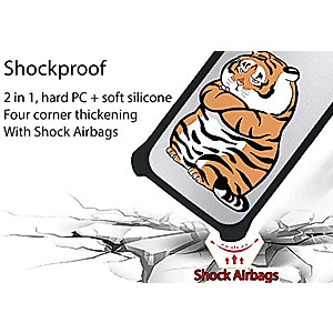 jioeuinly Maxwest Nitro 55e Case Compatible with Maxwest Nitro 55e Phone Case Cover [with Tempered Glass Screen Protector][Hard PC + Soft Silicone][Silver Reflect Light] DYH-PH