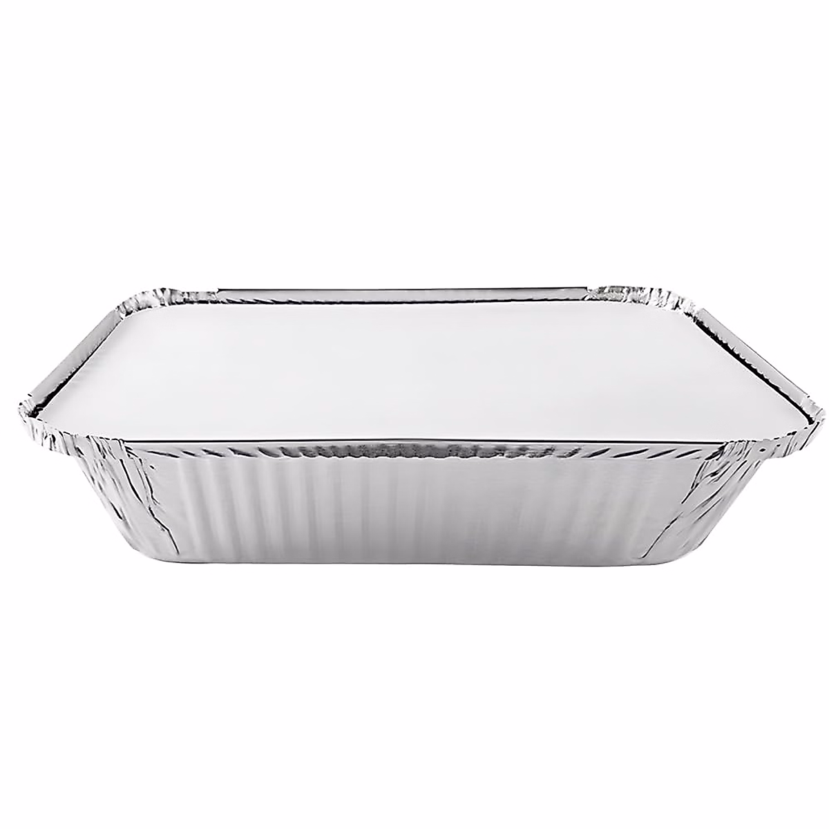 Bluesky Aluminum Pans with Board Lids-(Pack of 20) -Perfect for Meal Prep, Baking, 1.5 lb, Silver